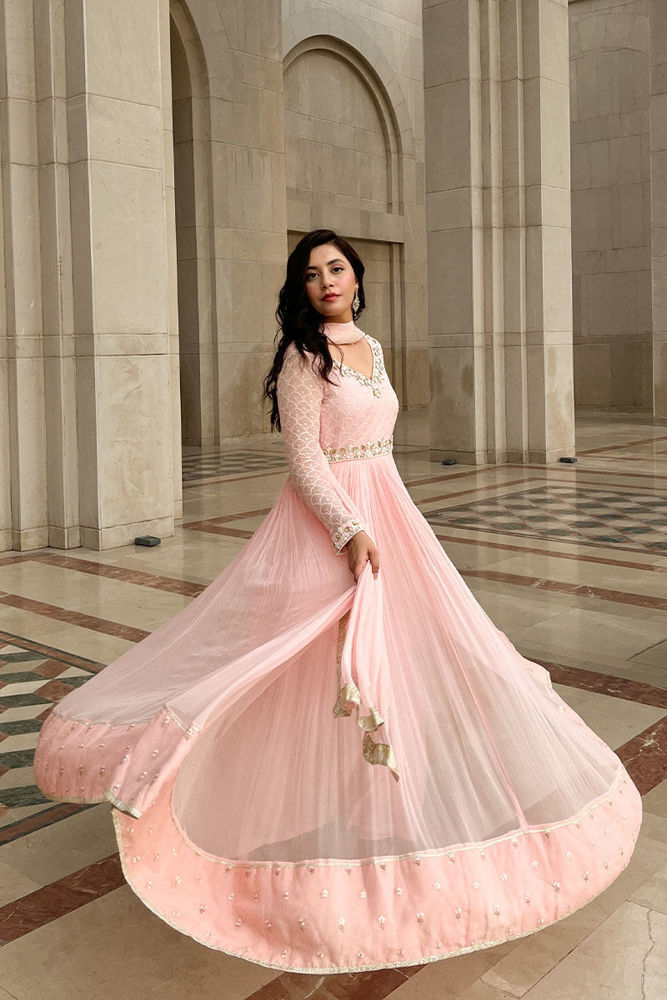 Fatima Khan Official | Maleeha Sultana in Illusion Pink