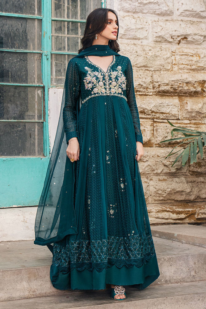 Fatima Khan Official | Kale Green Pishwas